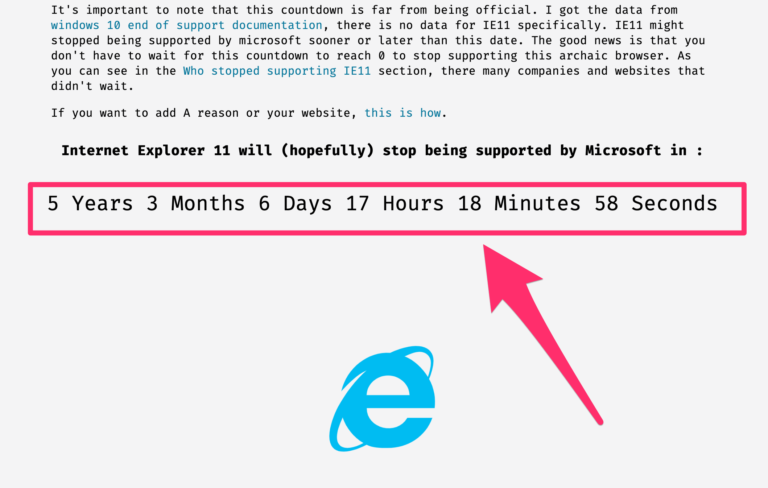 Internet Explorer 11のサポート終了カウントダウンが始まりました | 3061.jp